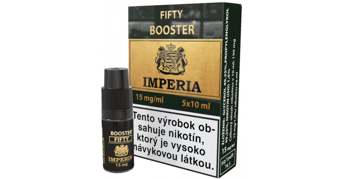 Nikot n Booster B za Imperia Fifty 50 50 5x10ml 15mg Smoke Factory Nikot n Booster B za Imperia Fifty 50 50 5x10ml 15mg Smoke Factory