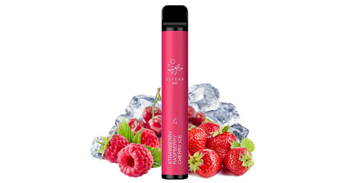 ELF BAR 600 – Strawberry Raspberry Cherry Ice 20 mg/ml | Smoke Factory