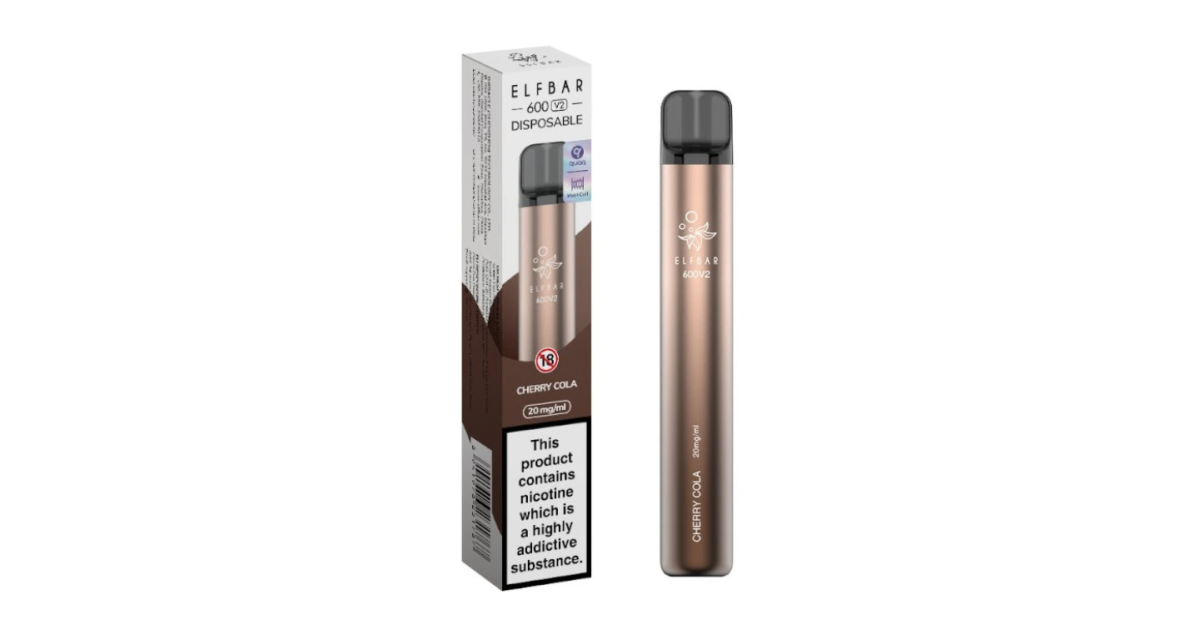 Jednorázová E-cigareta ELFBAR 600V2 - CHERRY COLA | Smoke Factory